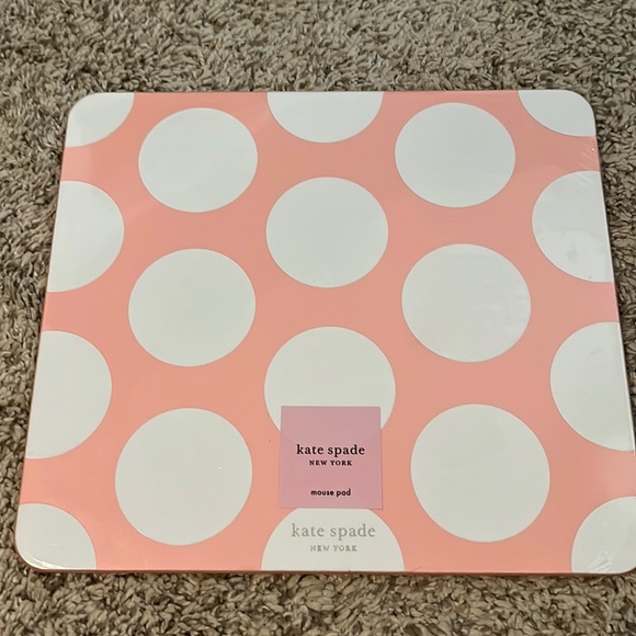 kate spade | Office | Nwt Kate Spade Peach Jumbo Dot Mouse Pad | Poshmark